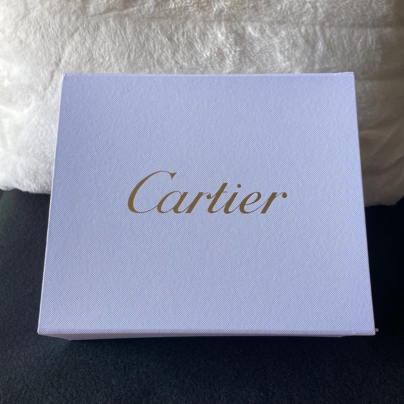 Cartier | Other | Cartier Box White With Gold Lettering | Poshmark